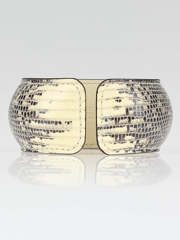 Hermes Ombre Lizard Astral Cut Bangle Bracelet | Yoogi's Closet