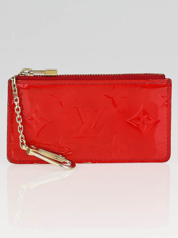 Louis Vuitton Pomme D'Amour Monogram Vernis Cles Key and Change Holder ...