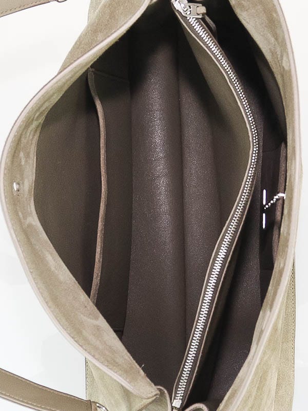 Celine Beige Suede New Shoulder Bag | Yoogi's Closet Celine Beige Suede New Shoulder Bag | Yoogi's Closet