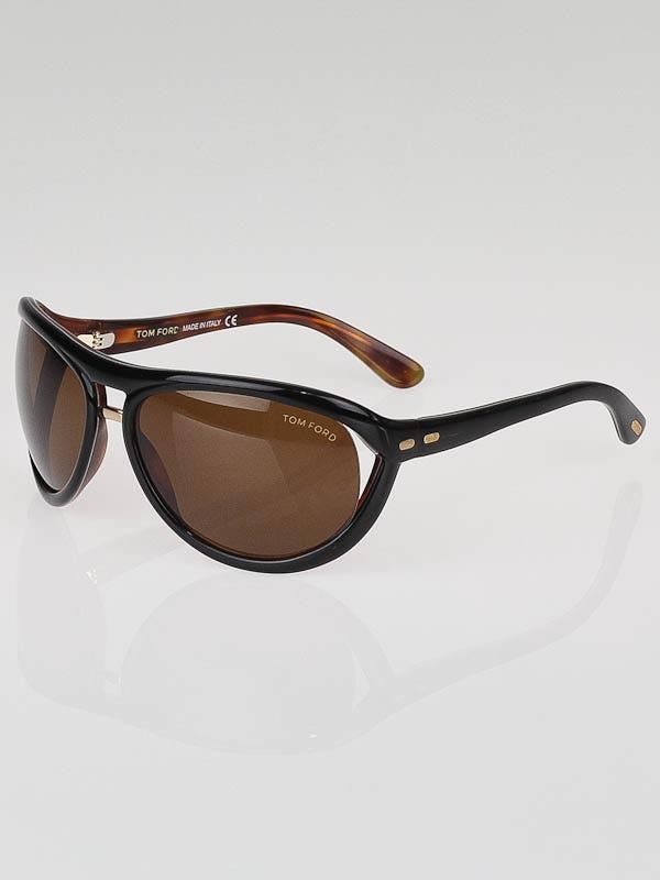 Tom Ford Brown Tortoise Shell Gradient Tint Cameron Sunglasses-TF72 ...
