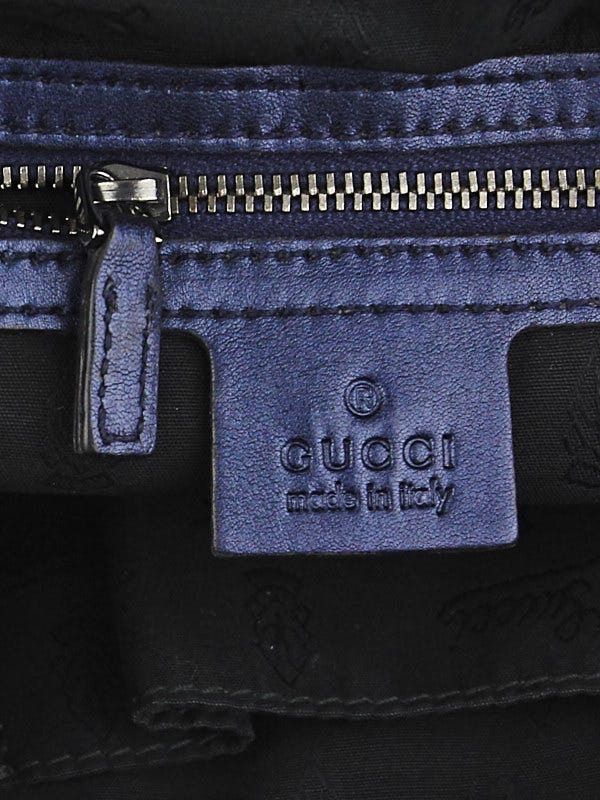 Gucci Metallic Blue Leather Galaxy Medium Shoulder Bag Gucci Metallic Blue Leather Galaxy Medium Shoulder Bag