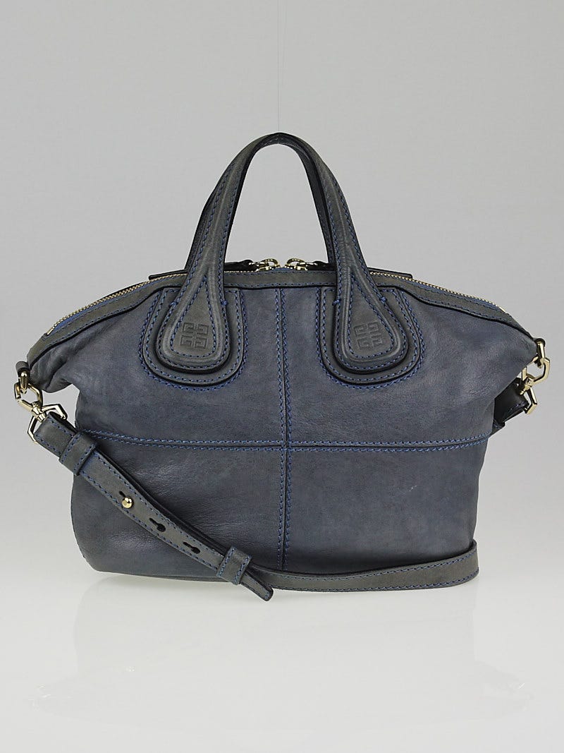 Givenchy Blue Lambskin Leather Mini Nightingale Bag | Yoogi's Closet