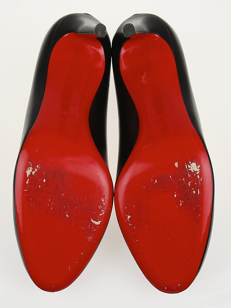 Christian Louboutin Black Kid Leather Simple 100 Pumps Size Christian Louboutin Black Kid Leather Simple 100 Pumps Size