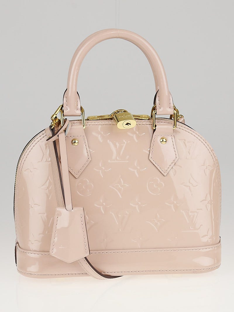 Louis Vuitton Rose Angelique Monogram Vernis Alma BB Bag | Yoogi's Closet