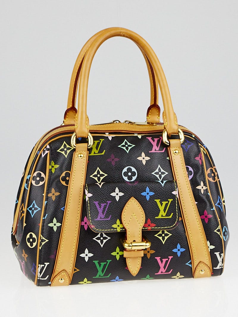Louis Vuitton Black Monogram Multicolore Canvas Priscilla Bag | Yoogi's ...