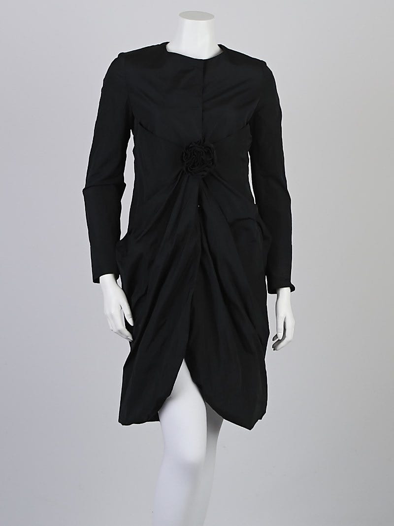 Valentino Roma Black Polyester Light Jacket Size 6/40 | Yoogi's Closet