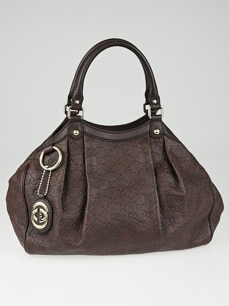 Gucci Brown Guccissima Leather Medium Sukey Tote Bag | Yoogi's Closet