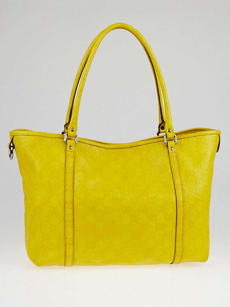 Gucci Yellow Guccissima Leather Joy Medium Tote Bag | Yoogi's Closet