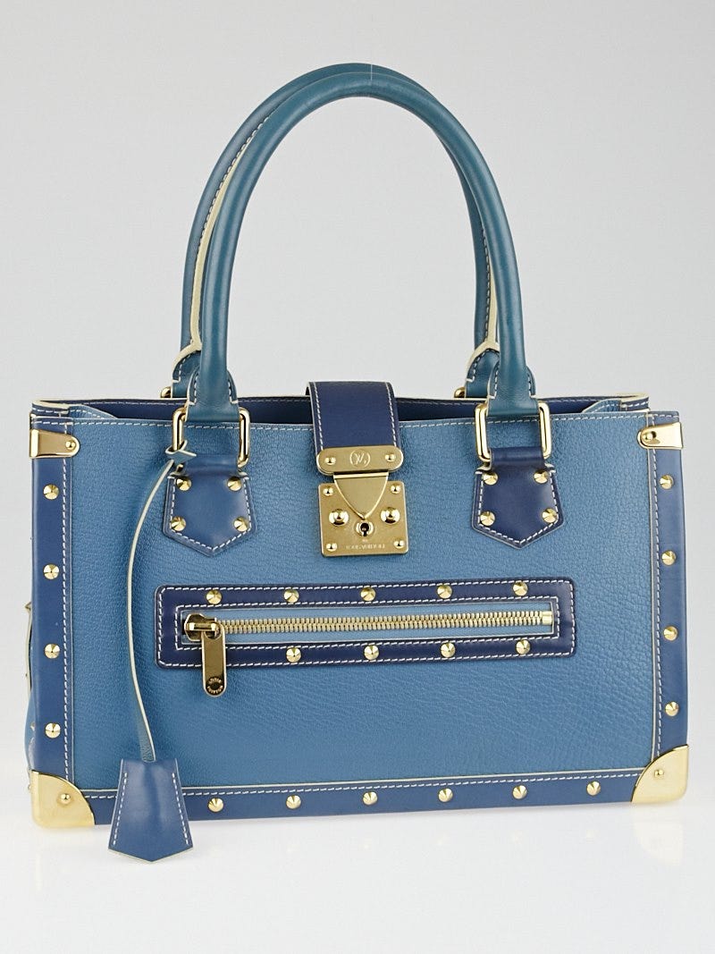 Louis Vuitton Blue Suhali Leather Le Fabuleux Bag | Yoogi's Closet