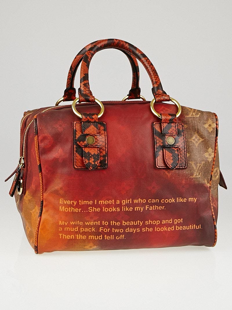 Louis Vuitton Limited Edition Richard Prince Mancrazy Jokes Bag | Yoogi ...