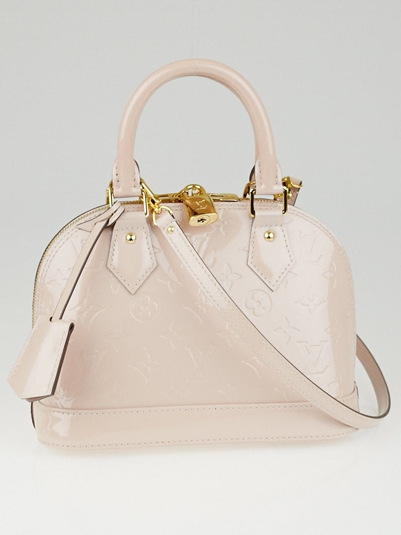 Louis Vuitton Rose Angelique Monogram Vernis Alma BB Bag | Yoogi's Closet
