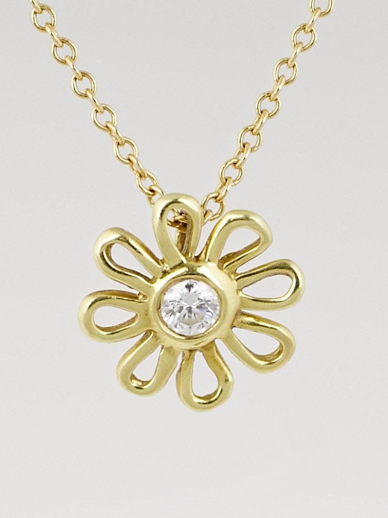 Tiffany & Co. 18k Gold and Diamond Paloma Picasso Daisy Pendant ...