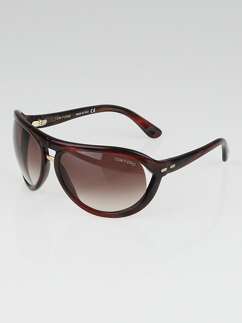 Tom Ford Brown Tortoise Shell Gradient Tint Cameron Sunglasses-TF72 ...