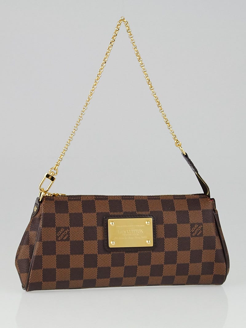Louis Vuitton Damier Canvas Eva Clutch Bag | Yoogi's Closet