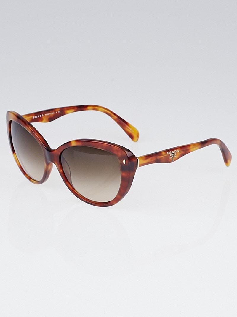 Prada Tortoise Shell Frame Gradient Tint Sunglasses - SPR21N | Yoogi's ...