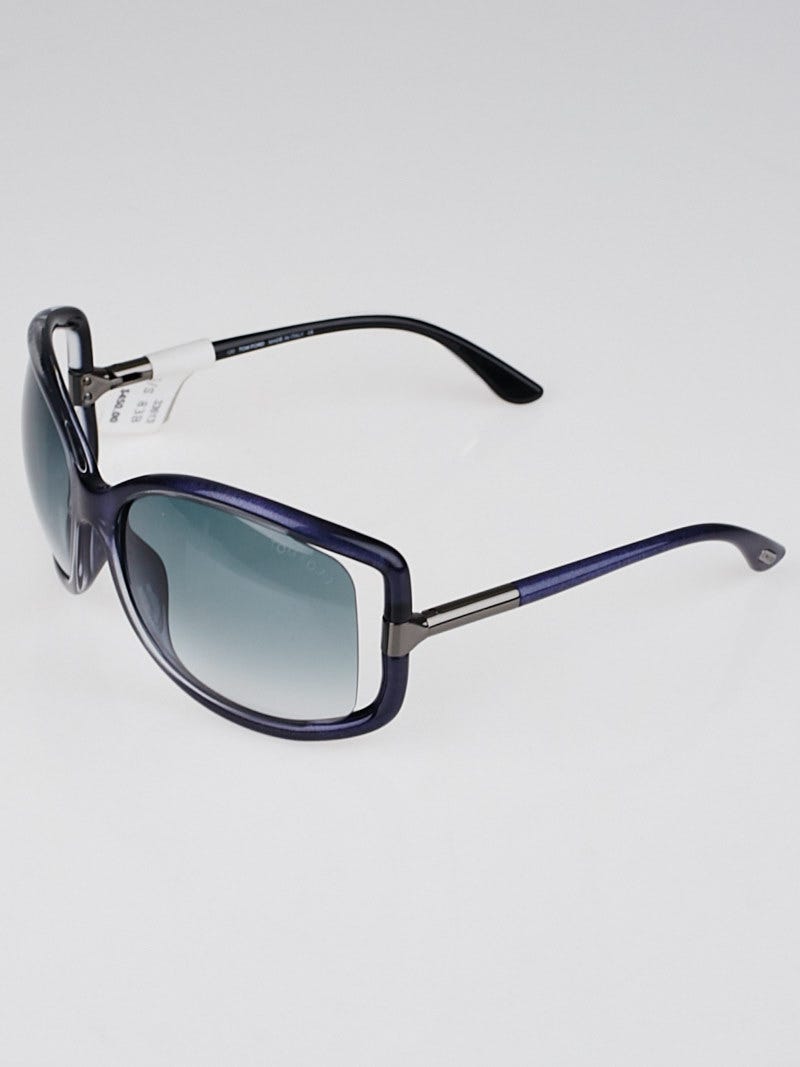 Tom Ford Purple Frame Gradient Tint Anais Sunglasses-TF125 | Yoogi's Closet
