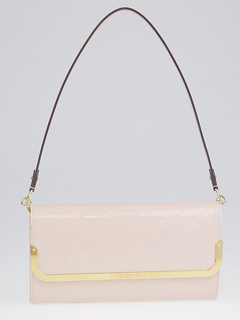 Louis Vuitton Rose Angelique Monogram Vernis Rossmore MM Clutch Bag ...
