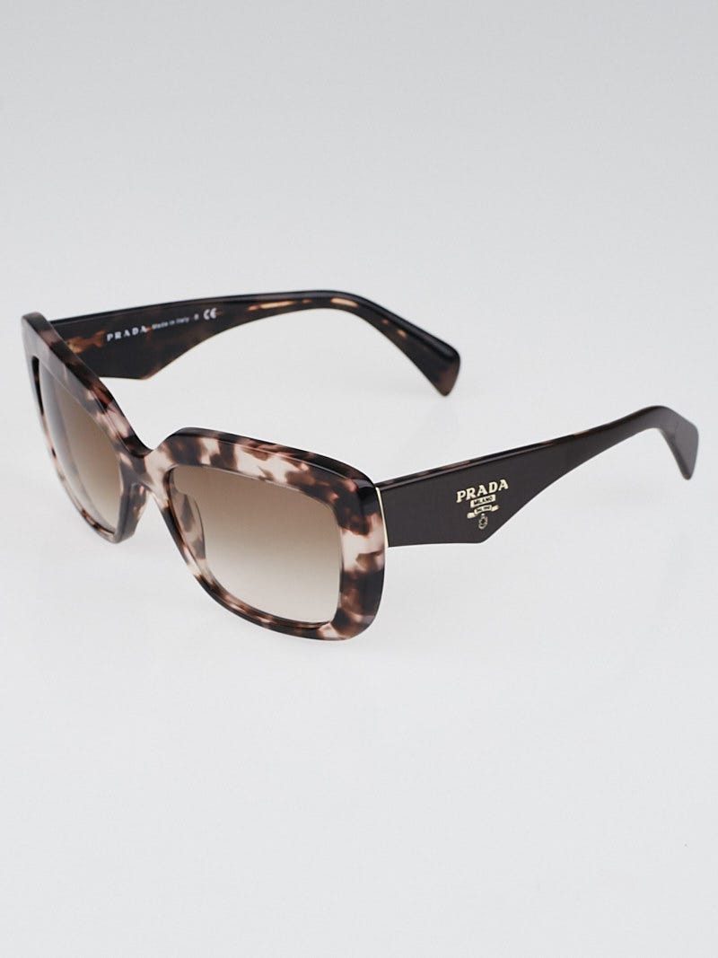 Prada Tortoise Shell Frame Gradient Tint Sunglasses - SPR03Q | Yoogi's ...