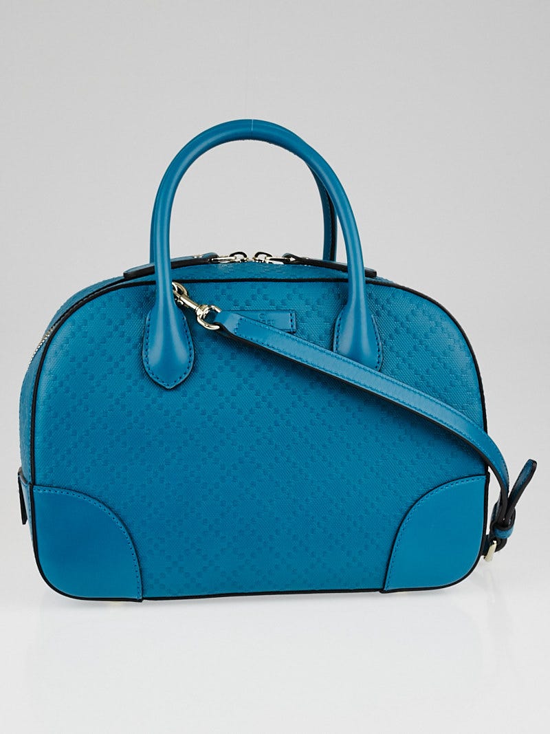 Gucci Turquoise Diamante Textured Leather | Yoogi's Closet