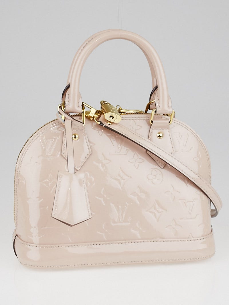 Louis Vuitton Rose Angelique Monogram Vernis Alma BB Bag | Yoogi's Closet