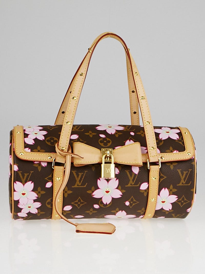 Louis Vuitton Limited Edition Monogram Cherry Blossom Papillon Bag ...
