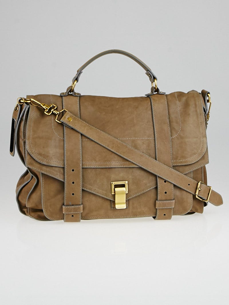 Proenza Schouler Smoke Lux Leather Large PS1 Satchel Bag | Yoogi's Closet