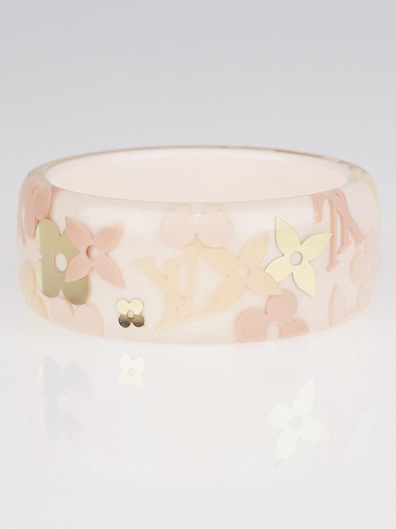 Louis Vuitton Light Pink Farandole Monogram Bangle Bracelet | Yoogi's ...
