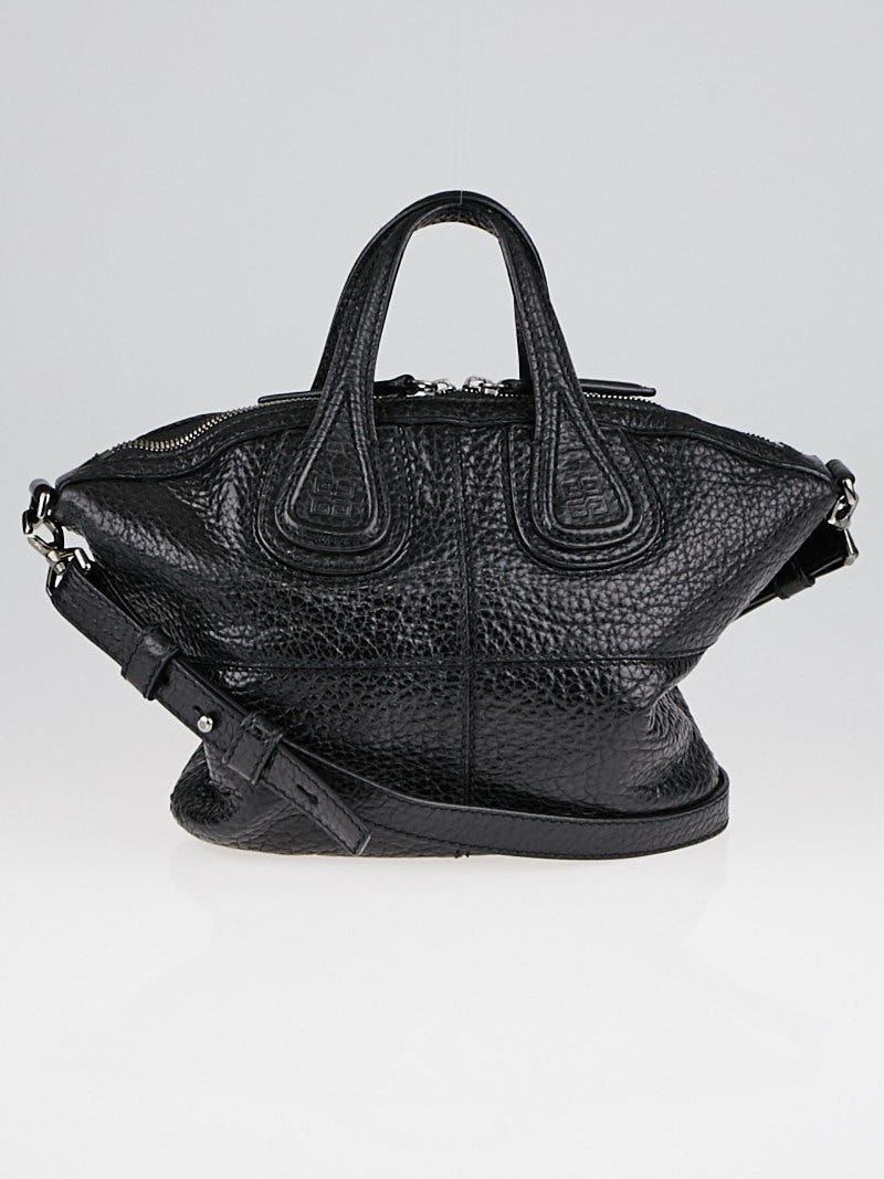 Givenchy Black Textured Leather Micro Nightingale Bag | Yoogi's Closet