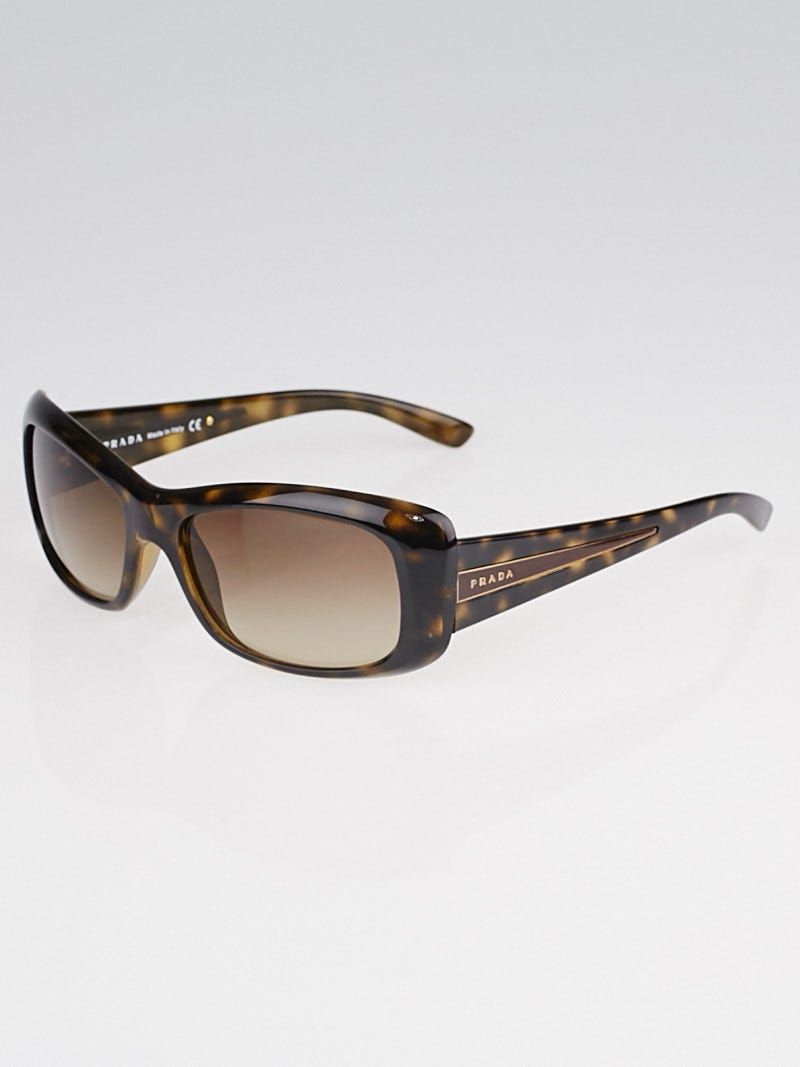 Prada Tortoise Shell Frame Sunglasses - SPR04L | Yoogi's Closet