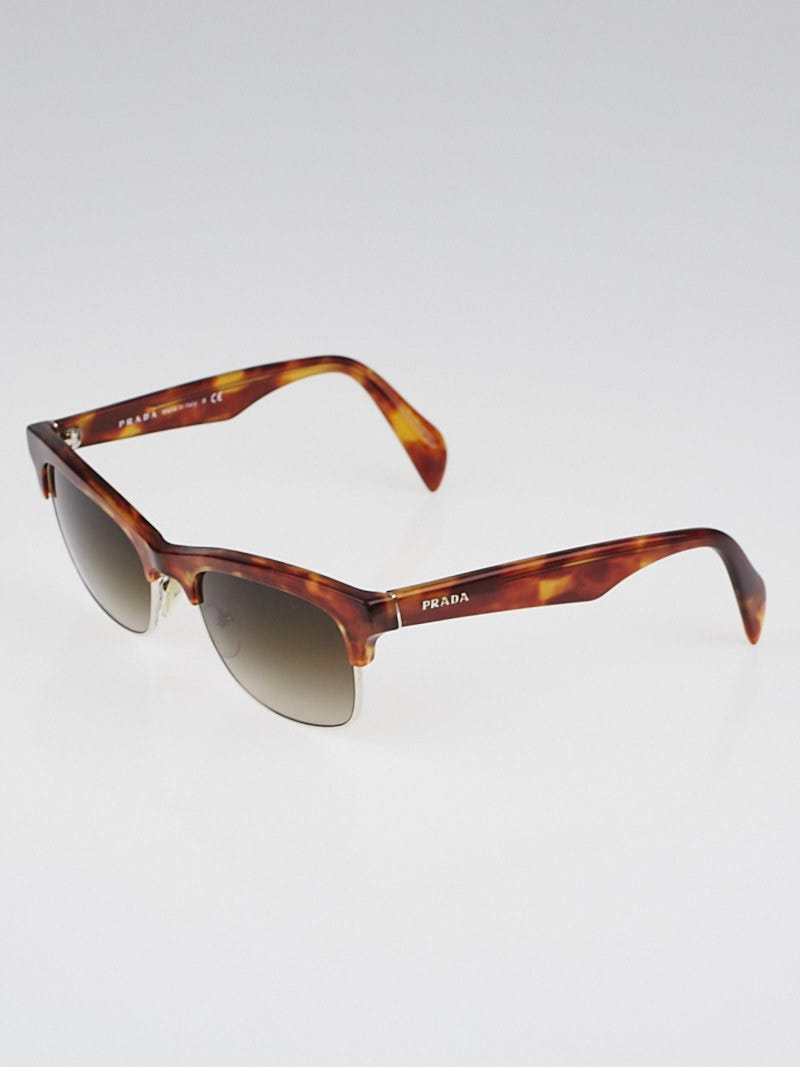 Prada Tortoise Shell Frame Gradient Tint Sunglasses - SPR11P | Yoogi's ...