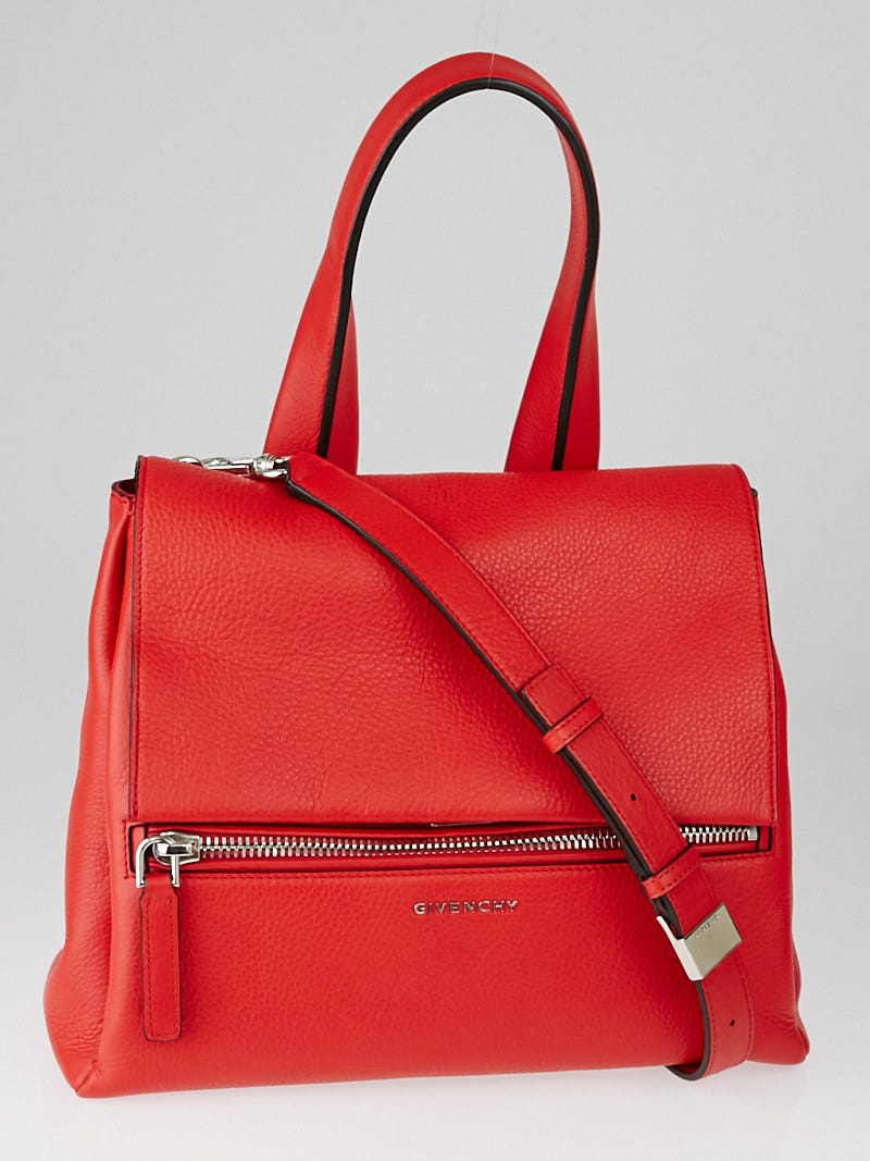Givenchy Red Leather Pandora Pure Small Bag | Yoogi's Closet