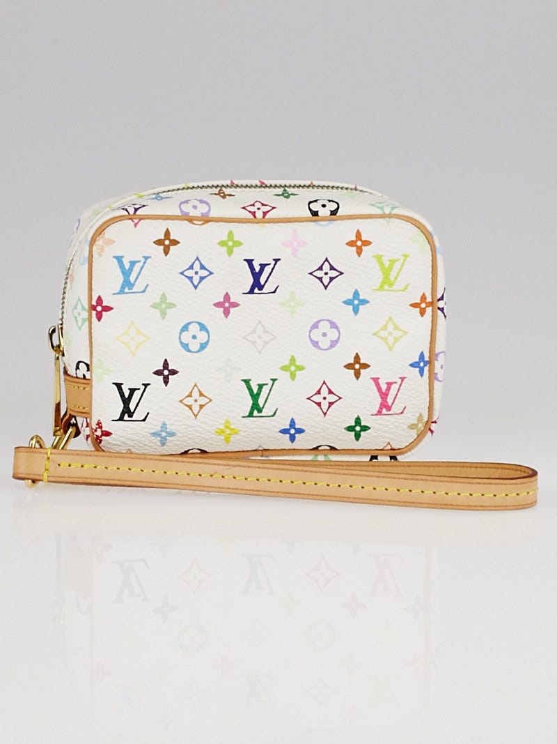 Louis Vuitton White Monogram Multicolore Wapity Case | Yoogi's Closet