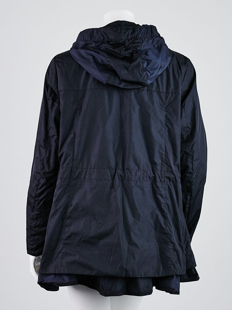 Moncler Navy Blue Nylon Limbert Rain Jacket Size 3/L Moncler Navy Blue Nylon Limbert Rain Jacket Size 3/L