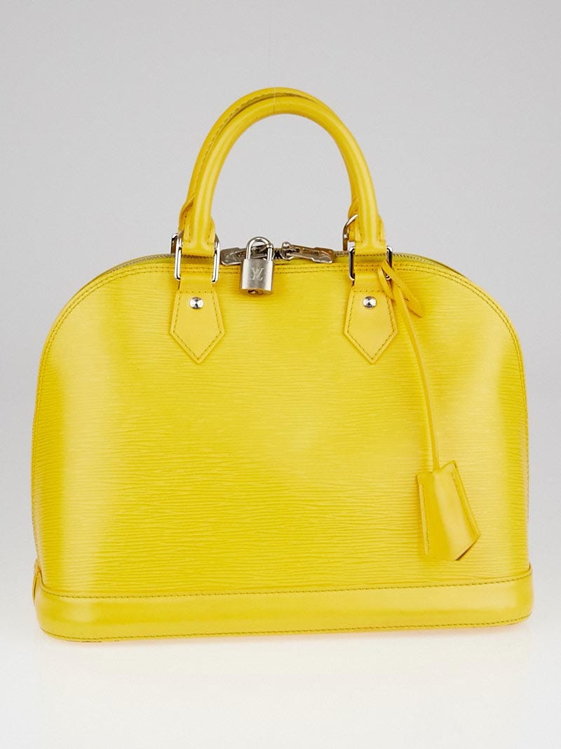 Louis Vuitton Citron Epi Leather Alma PM Bag | Yoogi's Closet