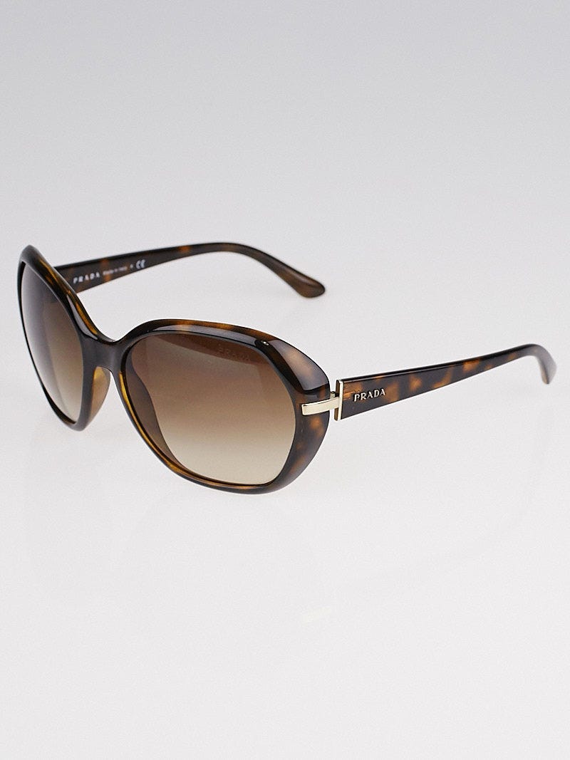 Prada Tortoise Shell Frame Gradient Tint Sunglasses - SPR14N | Yoogi's ...