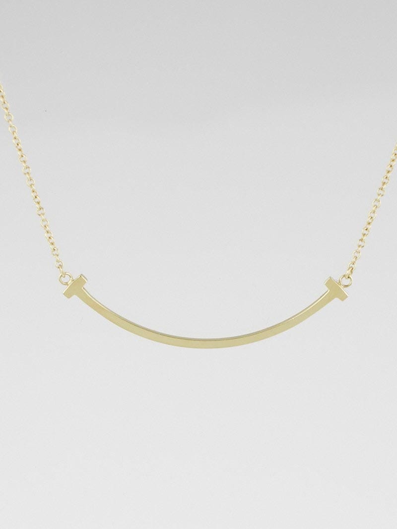Tiffany & Co. 18K Gold Smile Pendant Necklace | Yoogi's Closet