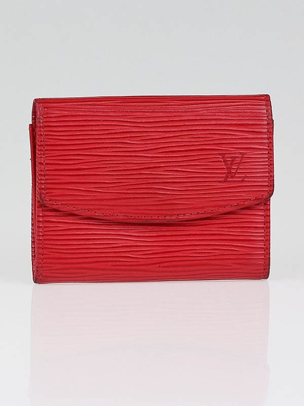 Louis Vuitton Red Epi Leather Card Holder | Yoogi's Closet
