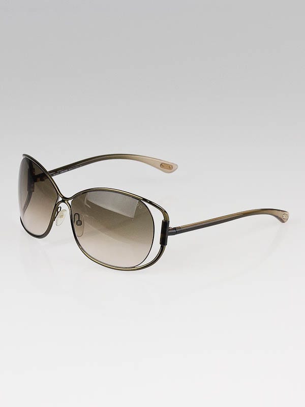 Tom Ford Metal Frame Gradient Tint Eugenia Sunglasses-TF156 | Yoogi's ...