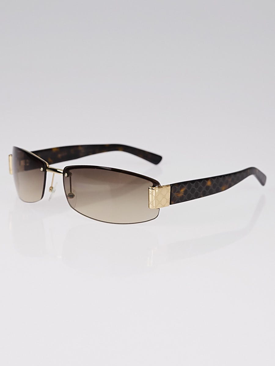 Gucci Frameless Gradient Tint Guccissima Sunglasses | Yoogi's Closet