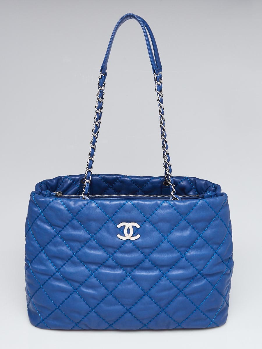 Chanel Blue Quilted Leather Love Me Tender Large Tote Bag | Yoogi's Closet