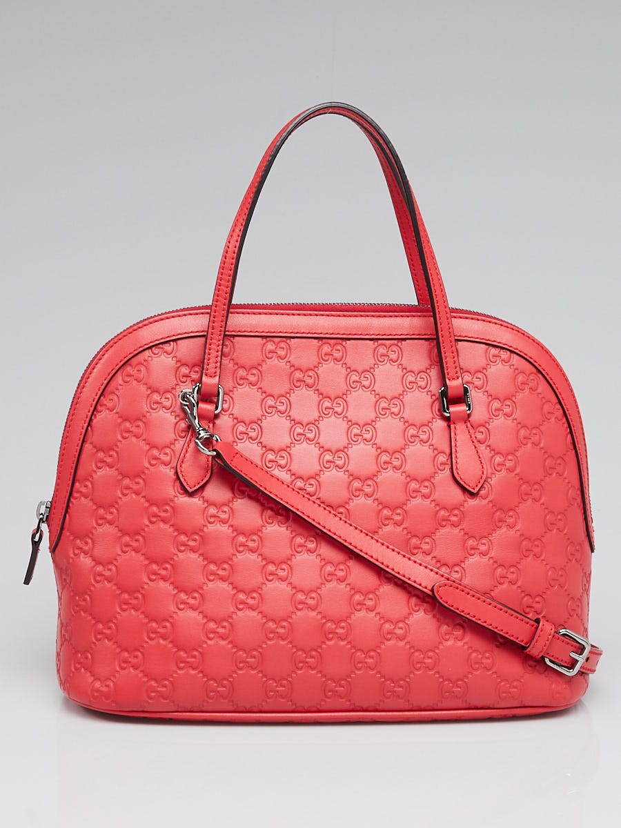 Gucci Red Guccissima Leather Dome Bag | Yoogi's Closet