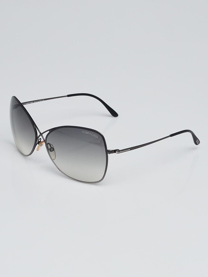 Tom Ford Silver Metal Frame Gradient Tint Colette Sunglasses-TF250 ...