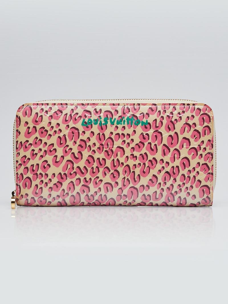 Louis Vuitton Limited Edition Blanc Corail Monogram Vernis Leopard ...