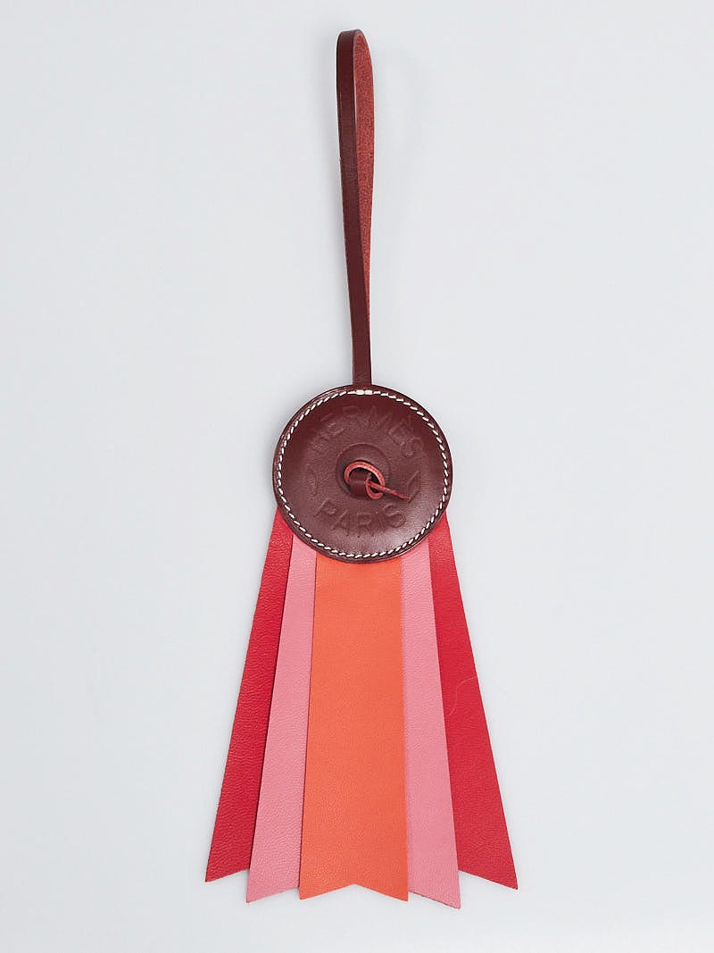 Hermes Capucine/Cornaline/Orange Hunter Cowhide and Milo Lambskin ...