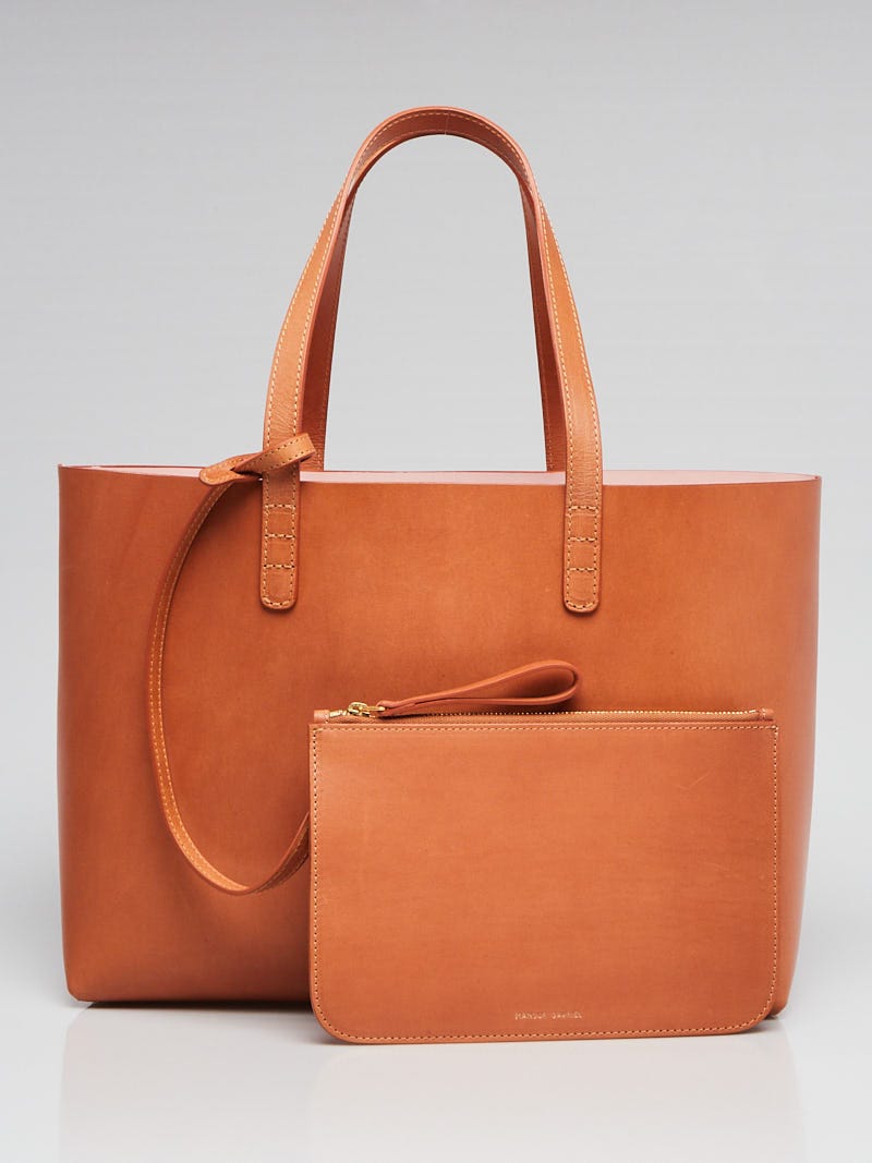 Mansur Gavriel Cammello/Rosa Calf Coated Leather Small Tote Bag | Yoogi ...