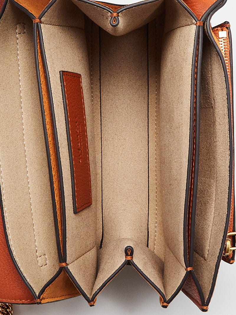 Givenchy Limited Edition Chestnut Leather/Suede GV3 Small Givenchy Limited Edition Chestnut Leather/Suede GV3 Small