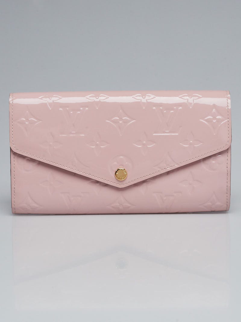 Louis Vuitton Rose Angelique Monogram Vernis Sarah NM3 Wallet | Yoogi's ...