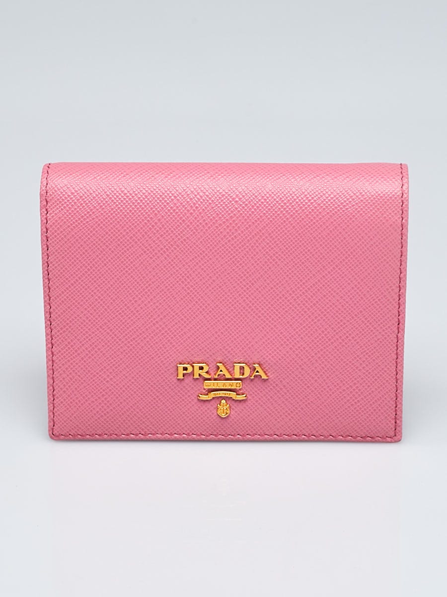 Prada Begonia Saffiano Card Holder 1MV204 | Yoogi's Closet