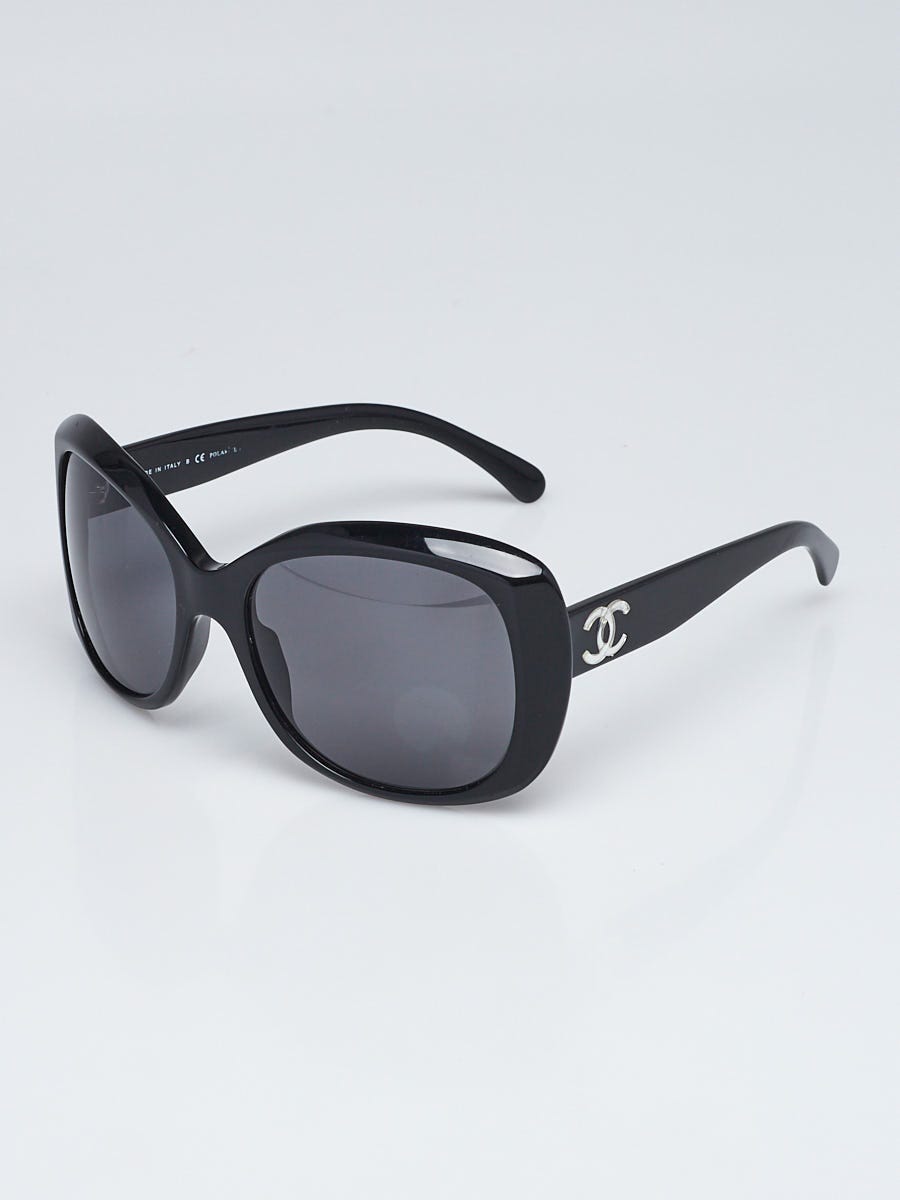 Chanel Black Acetate Frame CC Logo Sunglasses-5183 | Yoogi's Closet
