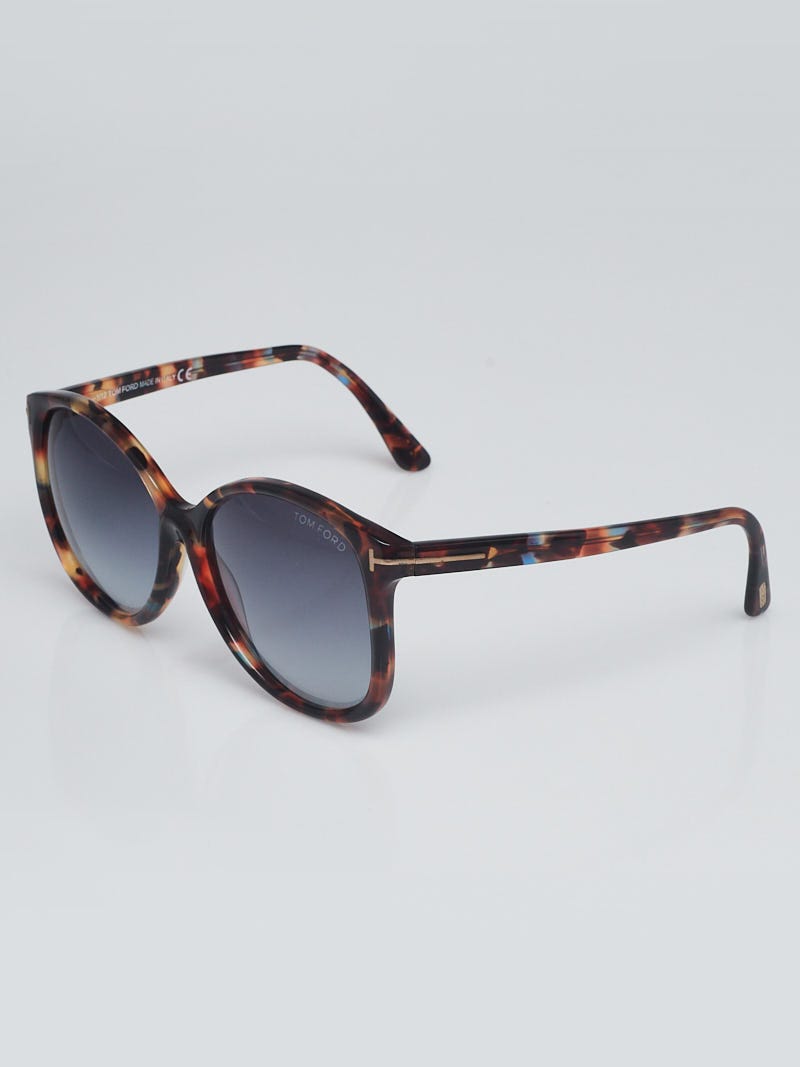 Tom Ford Brown Tortoise Shell Acetate Frame Alicia Sunglasses - TF275 ...